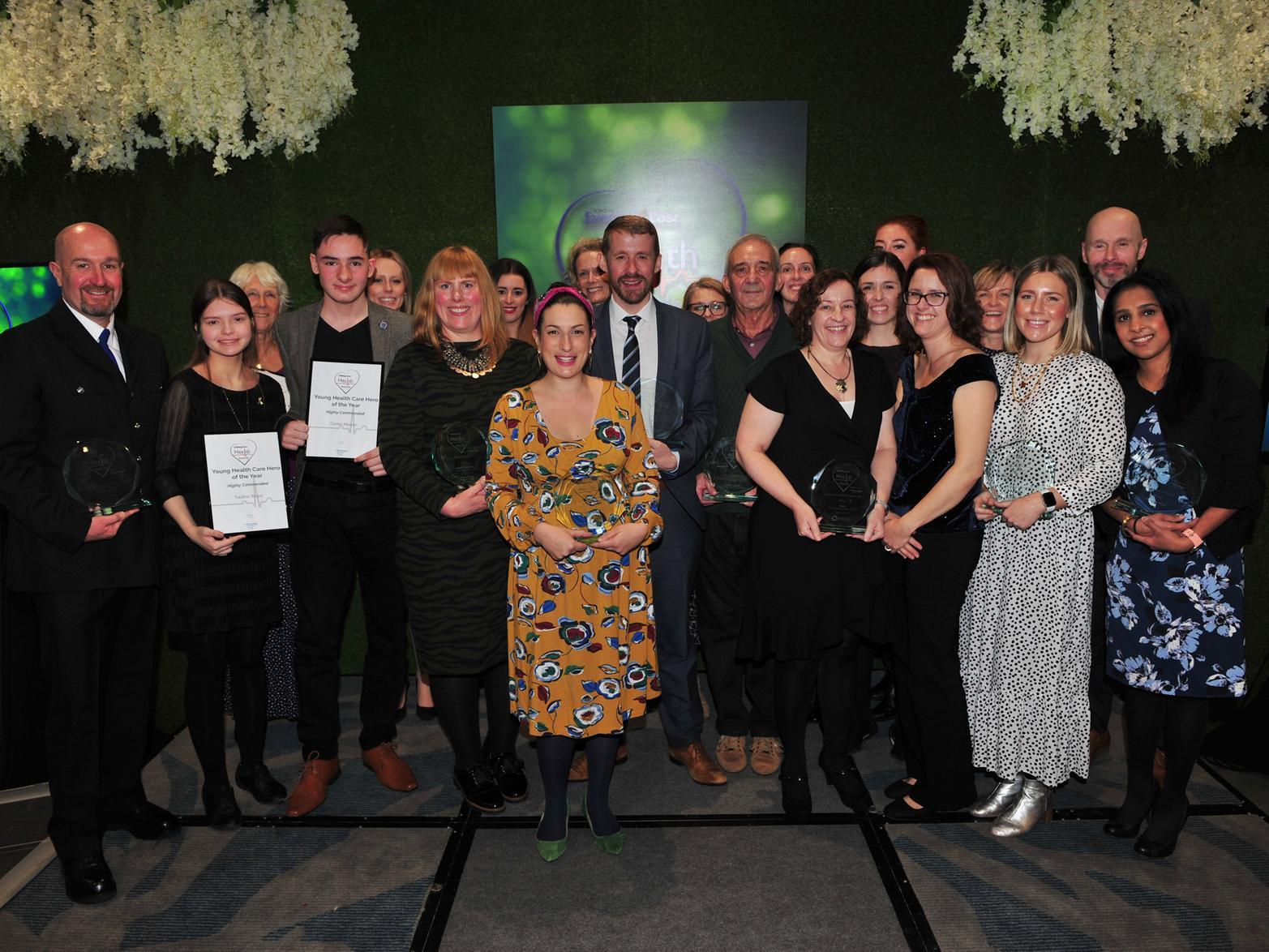 Photographs of the winners of the Yorkshire Evening Post Health Awards 2019