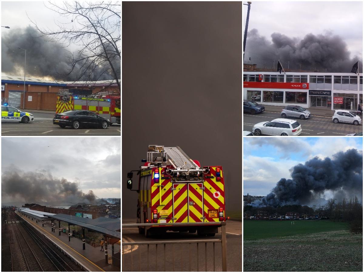 In pictures: Speedibake fire plunges Wakefield into darkness