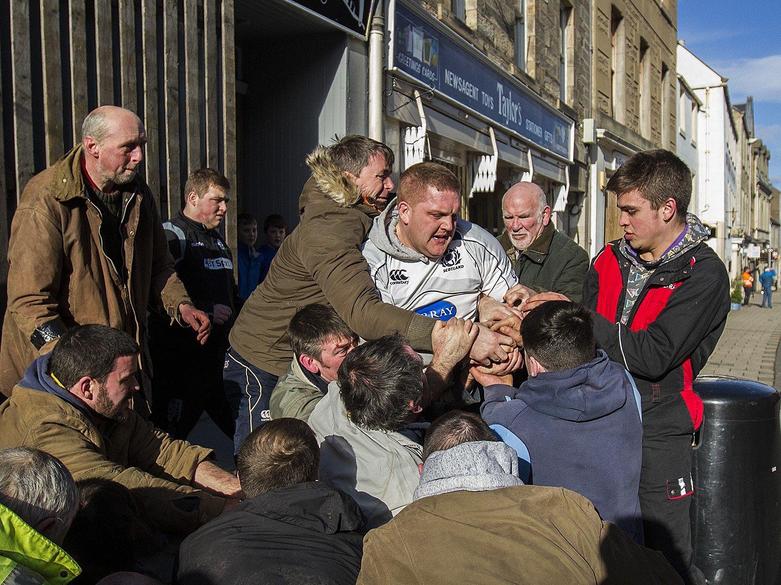 IN PICTURES: Action from this year’s Jethart hand ba’